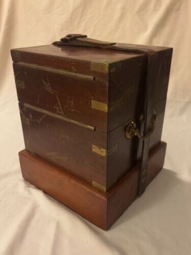 Hamilton Model 21. "Break-Circuit" Ships Marine Chronometer Box, Ultra ...