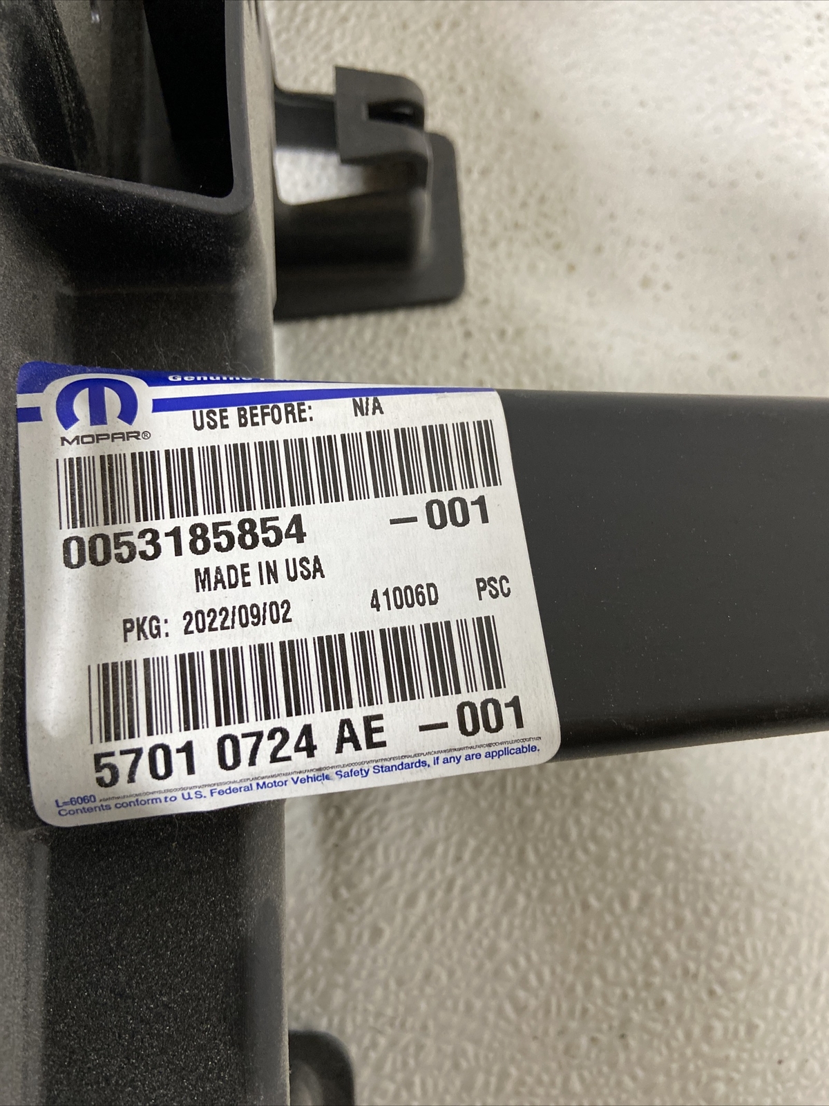 Bumper Impact Absorber Mopar 57010724AE for sale online | eBay