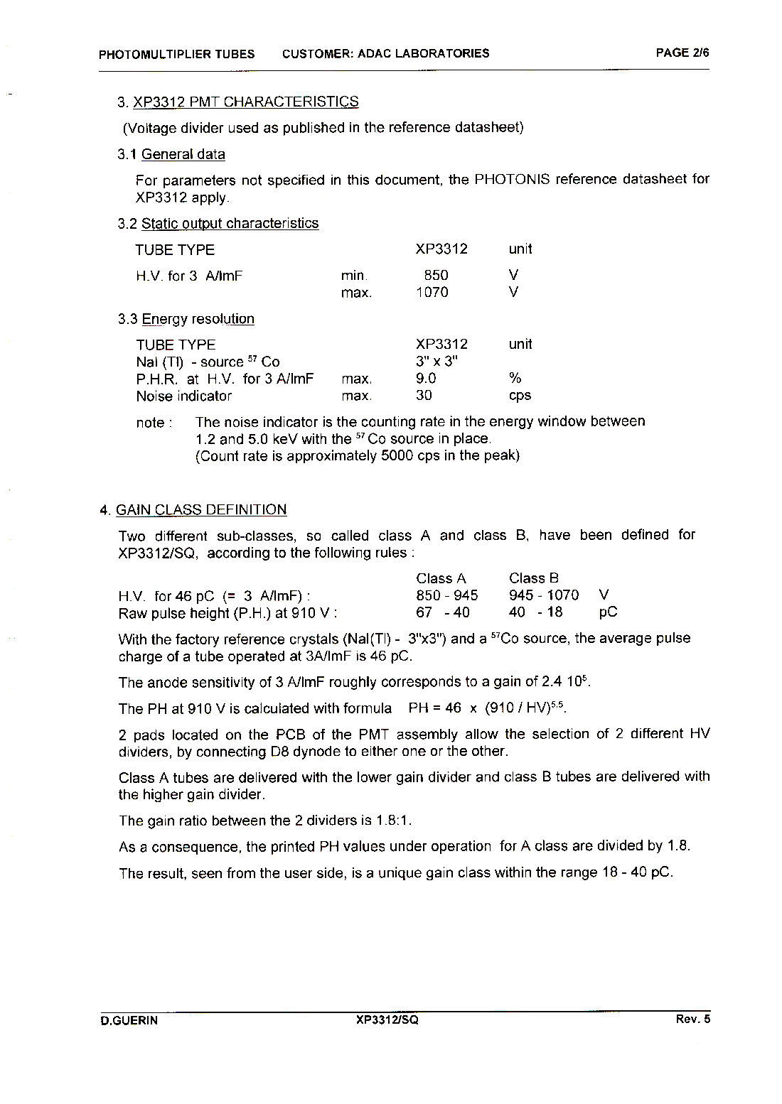 Philips Photonics Photomultiplier Tube PMT Xp3312/sq for sale online | eBay