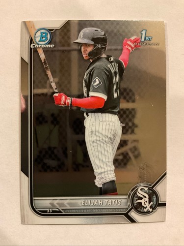 2022 Bowman Chrome ELIJAH TATIS 1st Bowman Card RC Chicago WHITE SOX # ...