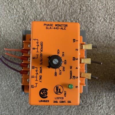 SLA-440-ALE Diversified Electronics Phase Monitor Protection Relay 3 ...