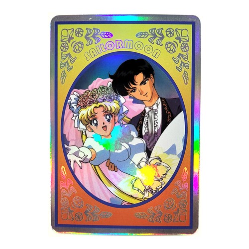Sailor Moon ACG Rainbow Holo Foil Card 997 - Oval Border Usagi Mamoru ...