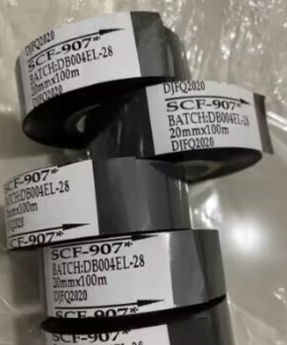 Black Hot Stamping Foil Thermal Transfer Ribbon SCF 907* （20mm* 100M ...