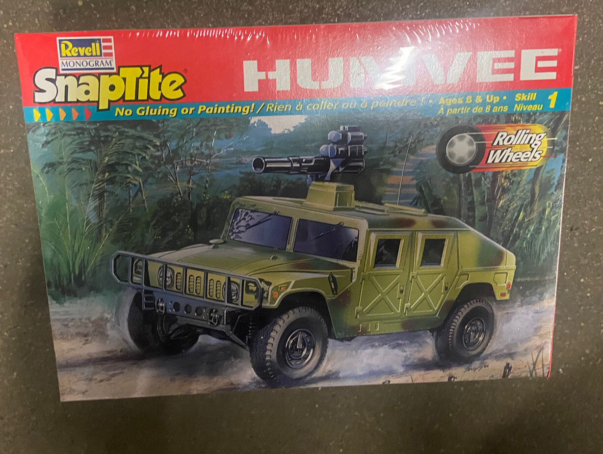 Revell Snap-Tite Humvee Model Kit 1:25 Scale 1970 Skill Level 1 Factory ...