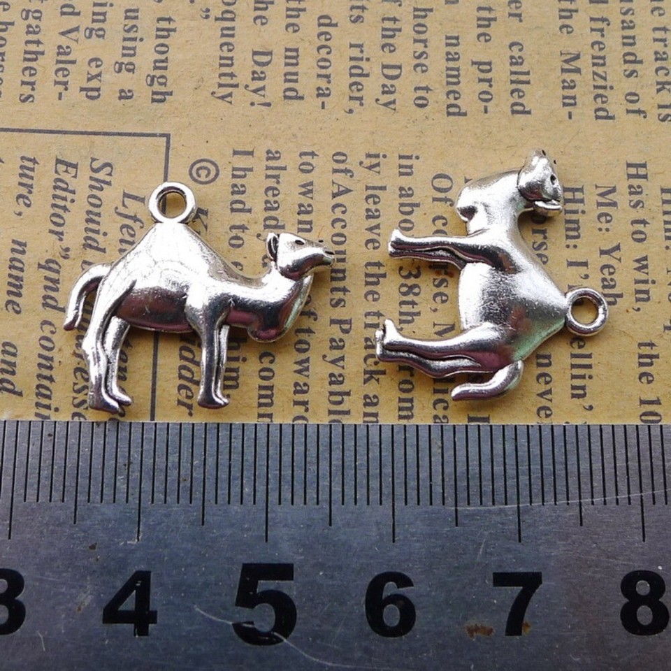 BULK 100Pcs Camel Charms DIY Jewelry Making Pendant Antique Silver | eBay