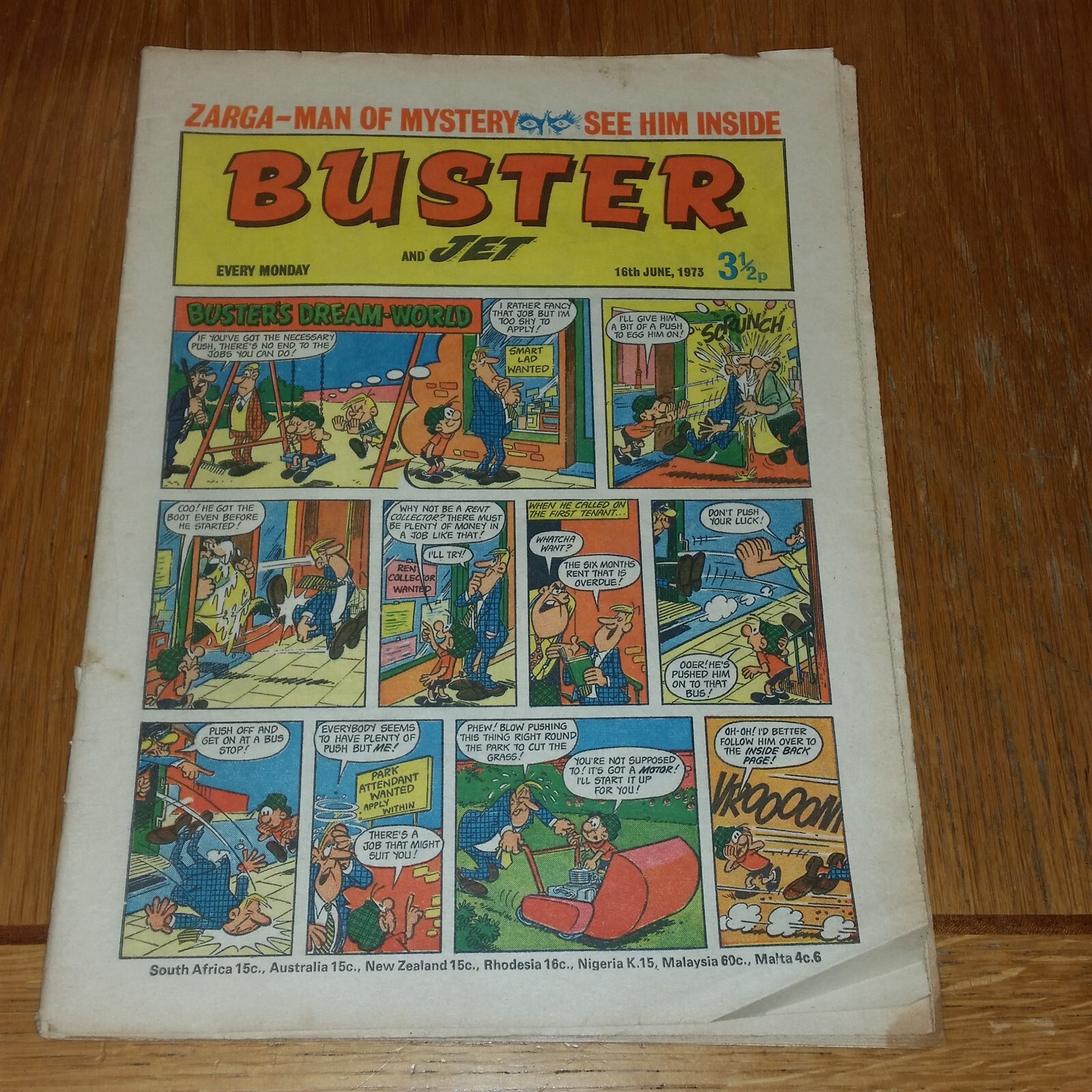 BUSTER AND JET 16TH JUNE 1973 IPC MAGAZINES BRITISH WEEKLY COMIC | eBay UK