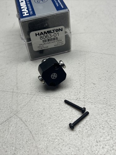 Hamilton 8063-01 Valve HVC .3-3T PSD4 Sampling Syringe T Flow 3 Port ...