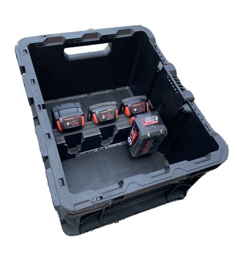 Battery Rack for M18 Batteries to fit inside a Milwaukee Packout Crate ...