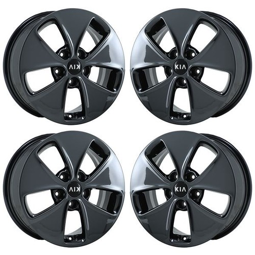 16" KIA SOUL PVD BLACK CHROME WHEELS-C RIMS FACTORY OEM 74692 EXCHANGE ...