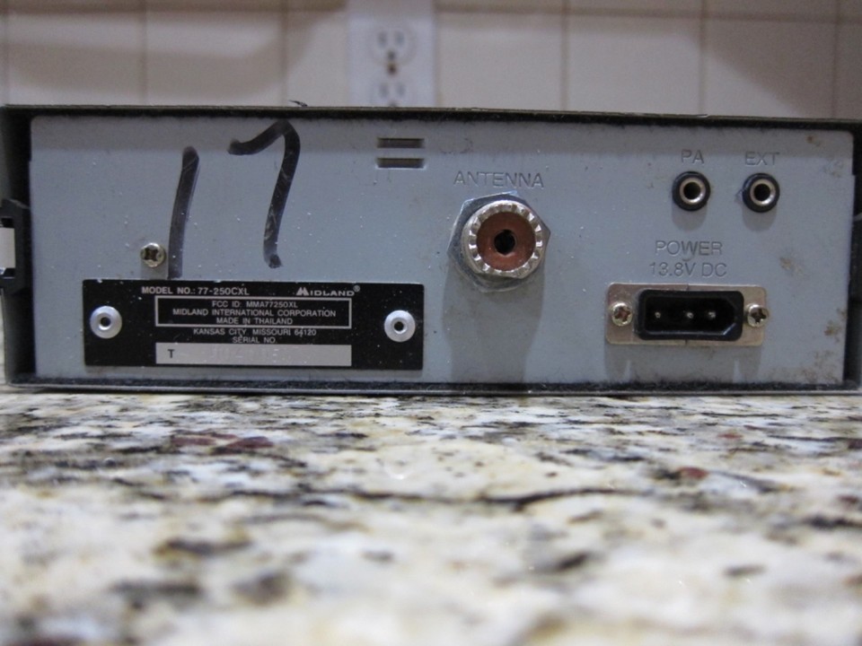 Midland Power Max Model 77250CXL 40 Channel CB Radio untested FROM MY ...