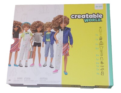Creatable World Deluxe Character Customizable Doll, Blonde Curly Hair ...