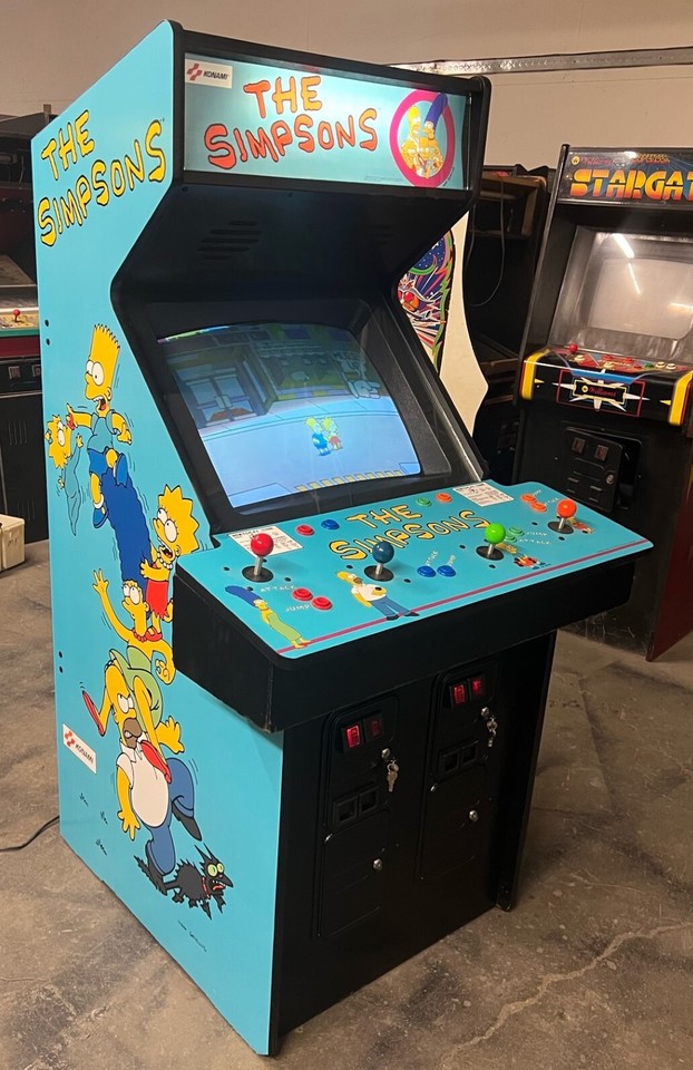 THE SIMPSONS ARCADE MACHINE by KONAMI 1991 | eBay