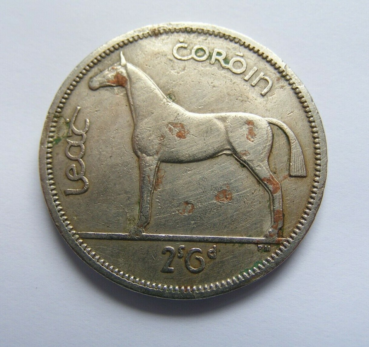 1962 Irish Half Crown Coin Old Ireland 1/2c Mint Error Lamination | eBay