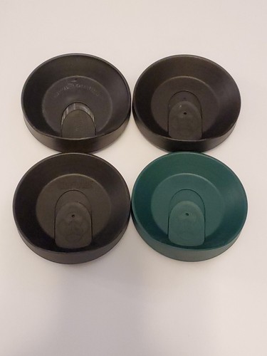 Lot of 4 Genuine Replacement Tervis Tumbler Lid 16 Oz 3 Black 1 Green ...