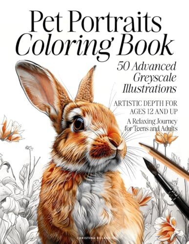 Pet Portrait Coloring Book: 50 Adva..., Bolander, Chris 8322951558 ...
