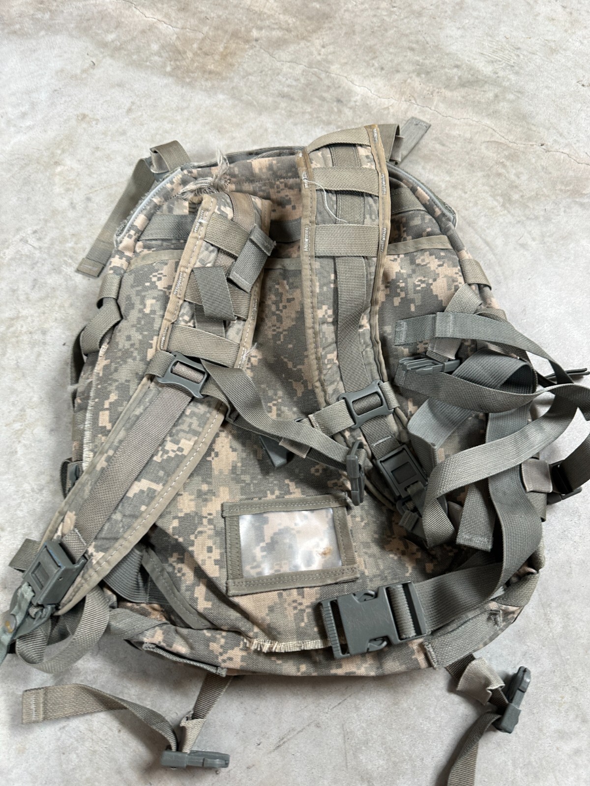 DAMAGED - US Army ACU UCP Molle II Patrol Assault Pack Stiffener 3Day ...