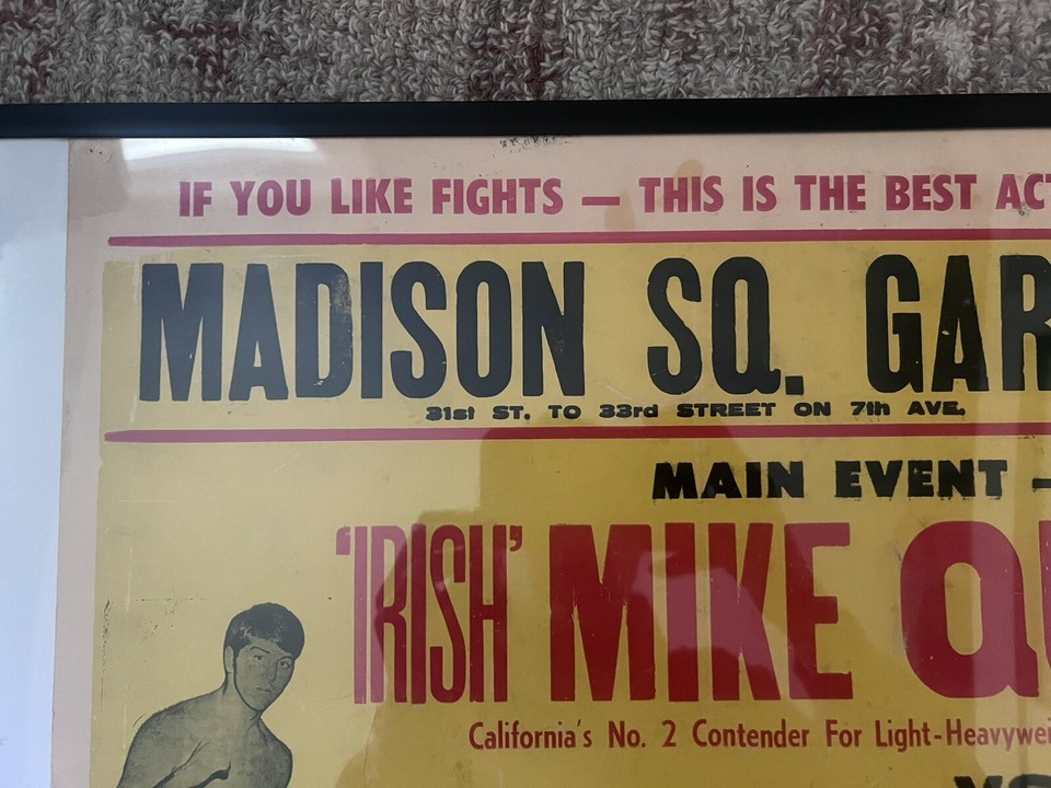1972 MIKE QUARRY VS. TOMMY HICKS ON-SITE LIGHT HEAVYWEIGHT BOXING ...
