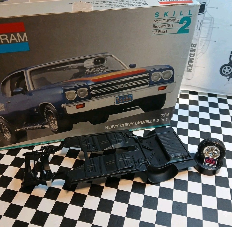 Junkyard REVELL MONOGRAM 1/24 1970 Chevrolet Chevelle SS model car kit ...