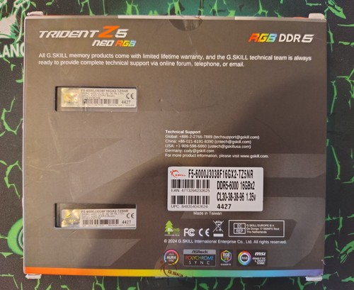 NEW G.SKILL Trident Z5 Neo RGB Series AMD EXPO 32GB PC RAM DDR5 6000 ...
