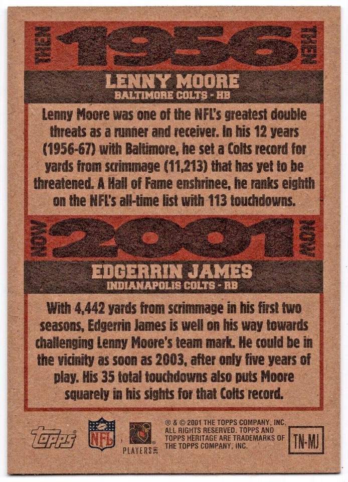 002 Single Insert SP Parallel Special Set & Serial Numbered NFL Trading ...