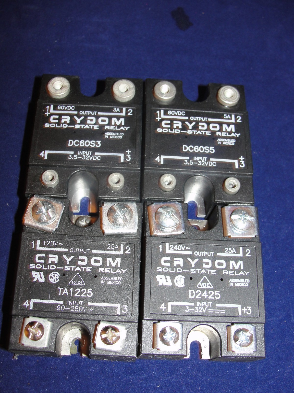 Crydom Solid State Relays TA1225 & DC60S3 & DC60S5 & D2425 Lot of 4 | eBay
