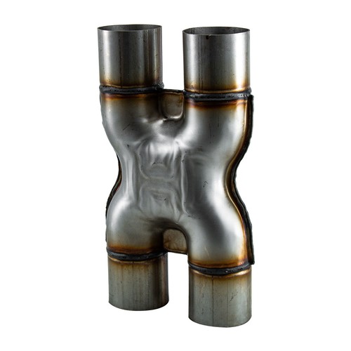 Universal Stainless Steel 2.5'' Dual Exhaust Pipe Crossover X Pipe ...