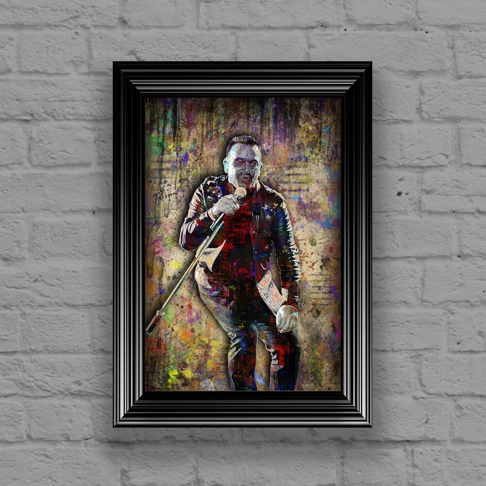U2 BONO Poster, BONO U2 Pop Art Tribute Print Free Shipping US | eBay