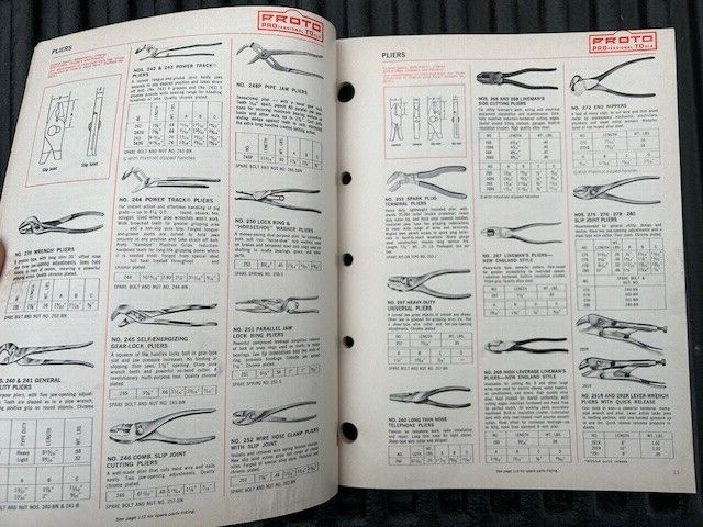 Vintage Original Rare Proto Hand Tools Tune Up Equipment 119 pages ...
