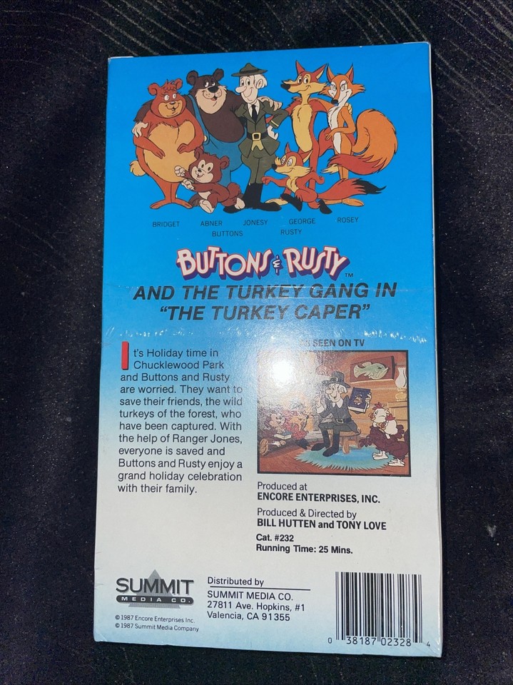 Buttons and Rusty - The Turkey Caper (VHS, 1987) - Brand New Sealed ...