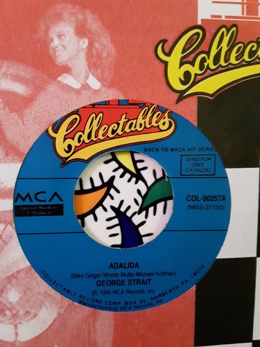 GEORGE STRAIT-Adalida/ Down Louisiana Way 7" 45 (REISSUE) (MINT) 1995 ...