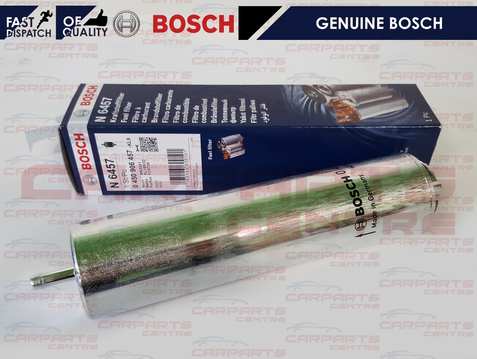 FOR VARIOUS BMW AND MINI GENUINE BOSCH DIESEL FUEL FILTER 13327811227 ...