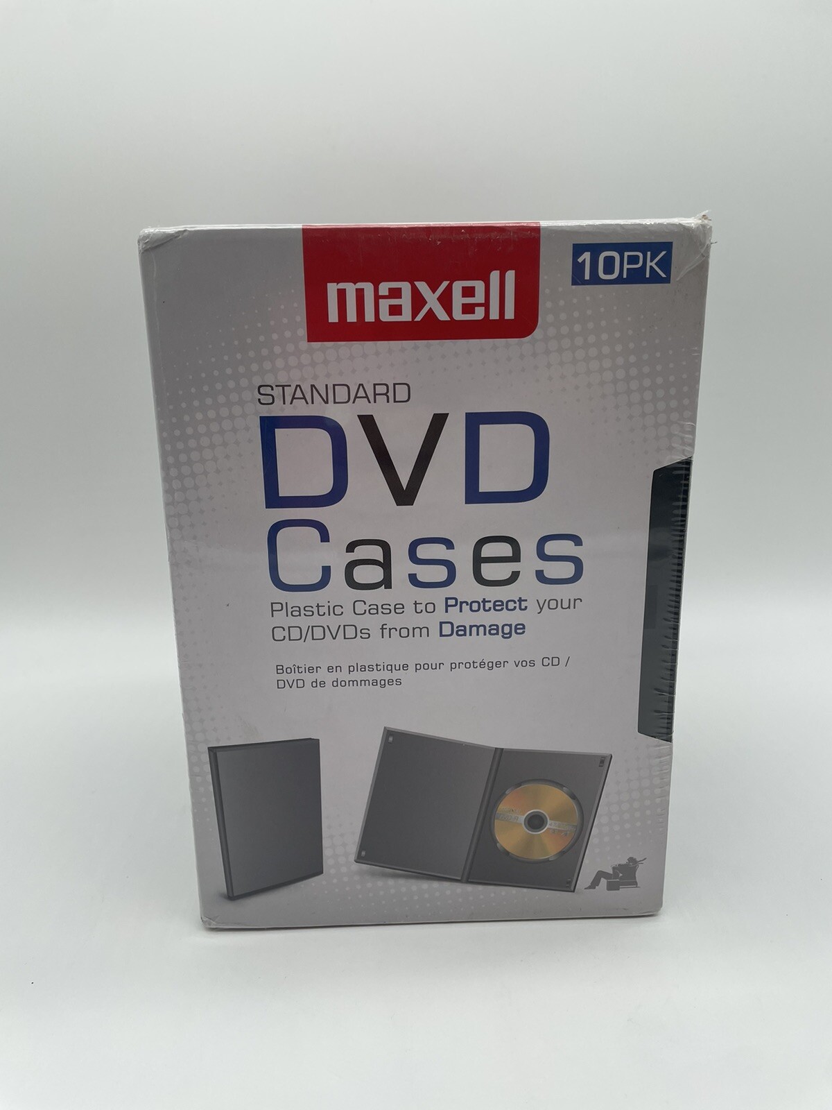 Maxell 190801 JC10 Standard CD/DVD Video Cases Cover Sleeve 10 Pack Black NEW | eBay