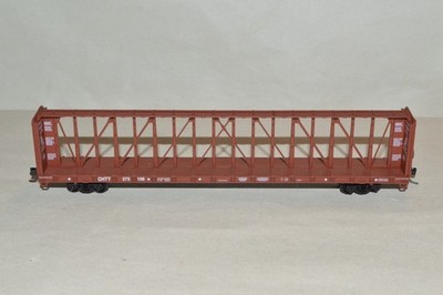 N scale Red Caboose CHTT Union Pacific RR 73' centerbeam flat car train ...