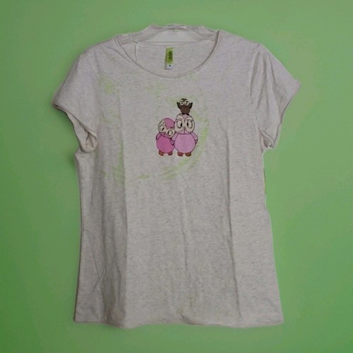 Hue Intimates Sleepwear Owl Print Cotton Top Size Medium Color Oatmeal ...