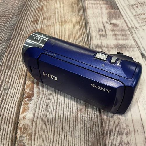 Sony HDR-CX240 9.2MP Handycam HD Exmor R Camcorder Blue Zeiss 54x Zoom ...