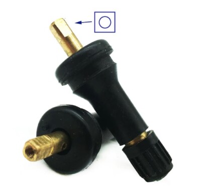 Tyre Pressure Sensor Valve Stems Square Type End Rubber Snap In TPMS X ...