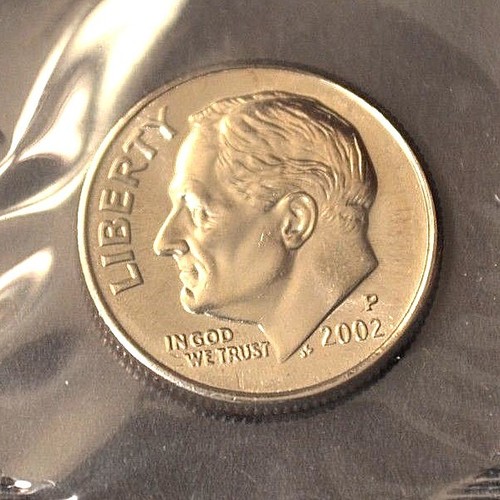 2002 P ROOSEVELT DIME Choice Unc in Mint Cello | eBay