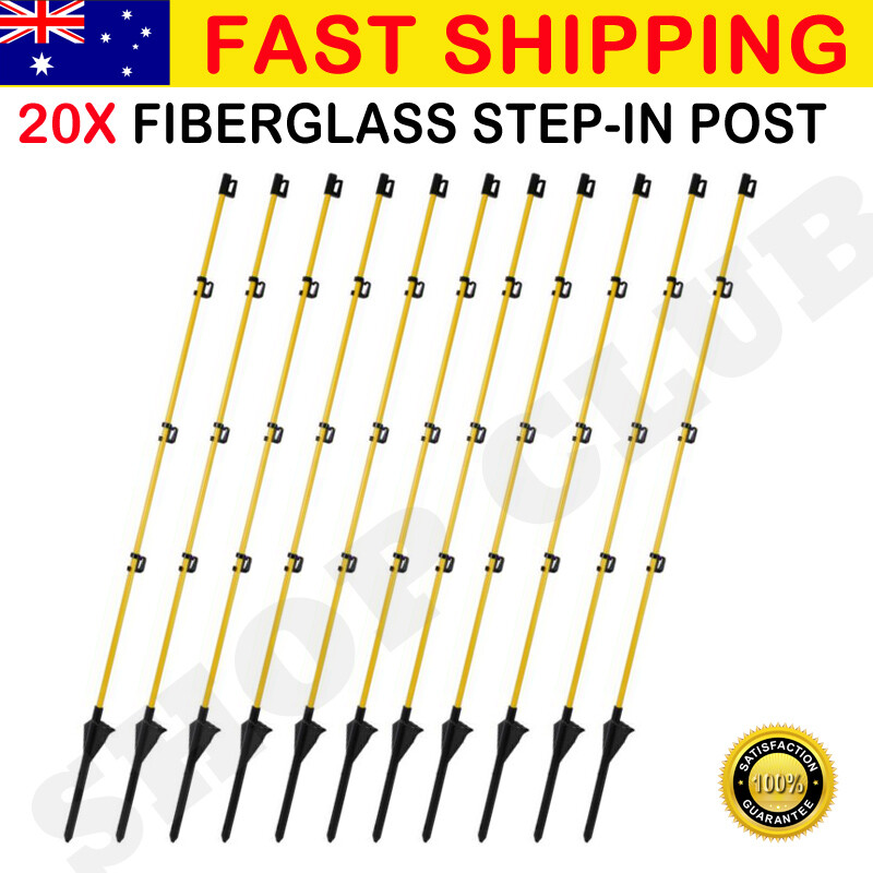 2 Fiberglass Fence Rods Gallagher Fiberglass Rod Post 7/8" Diameter