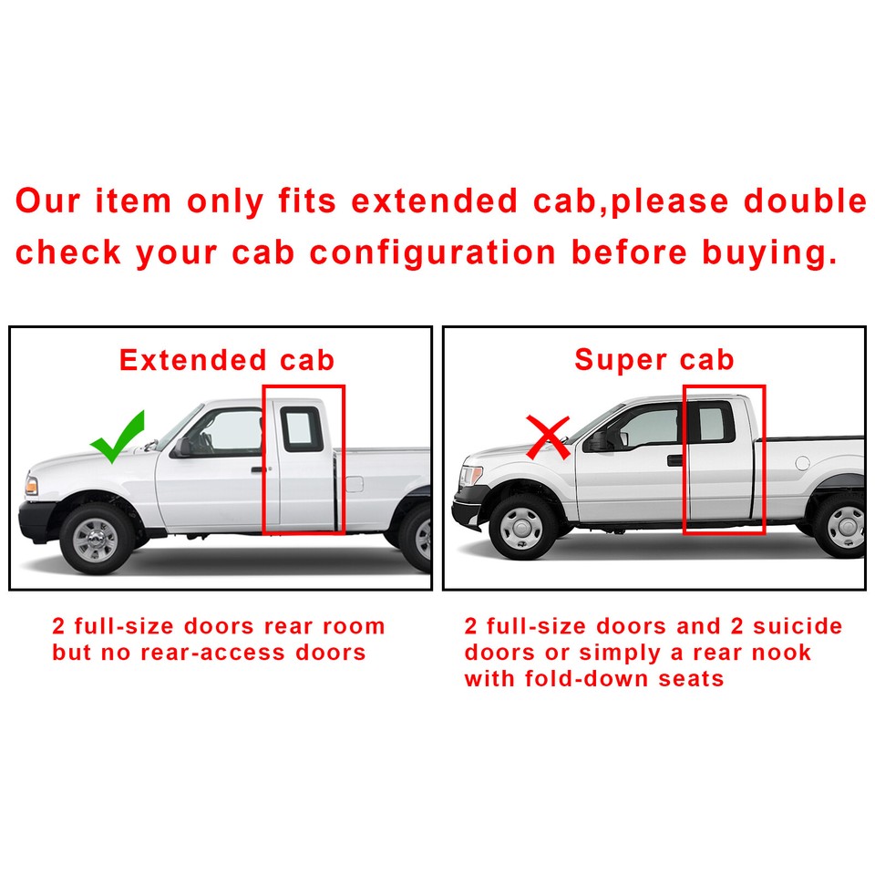 FOR 1993-2011 FORD Ranger 2Dr Extended Cab Rust Repair Rocker Panels ...