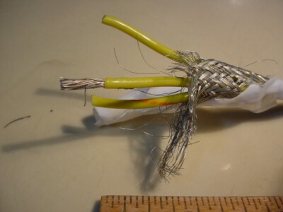 3 conductor Shielded 12 awg PTFE wire 100' with PTFE jacket. STD0098-3 ...