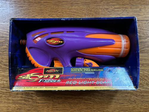 Trendmasters Storm T-Shock Water Gun Red Light Beam Constant Water ...