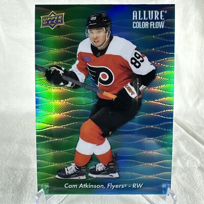 2023-24 Upper Deck Allure - Color Flow Green Blue #CF-15 Cam Atkinson ...