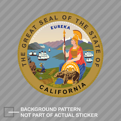 Great Seal of California Sticker Decal Vinyl athena greek mythology ca ...