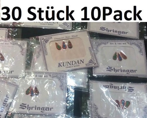 30x Bindi Bindis Shringar Bollywood Originale India Gioielli Sari Goa ...
