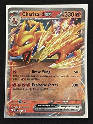 Pokemon TCG Scarlet & Violet Charizard EX Black Star Promo Card 161 | eBay