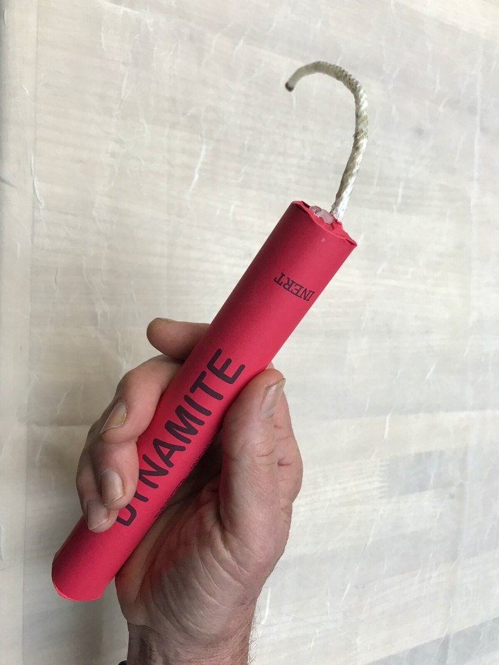 fake dynamite stick with "fuse". movie prop, display, gag gift | eBay