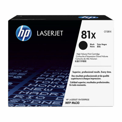 Genuine HP #81X Black Toner CF281X Black 25,000 pages CF281X ...