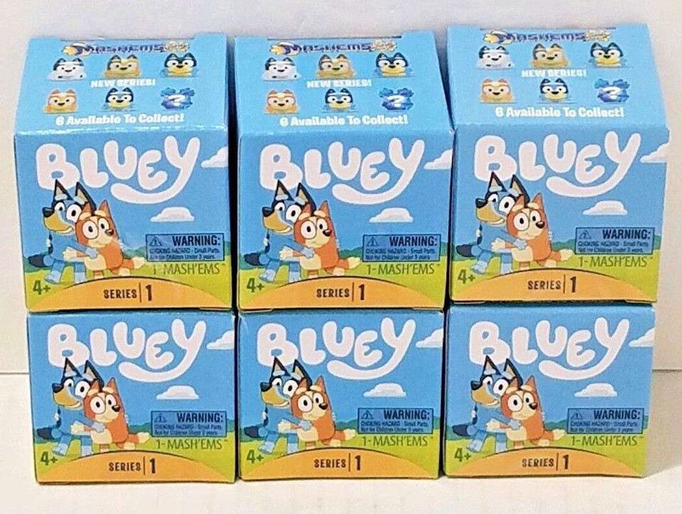 Mash'ems Bluey Series 1 Collectible Toys, Action Figure Lot of 4, 6, 8 ...