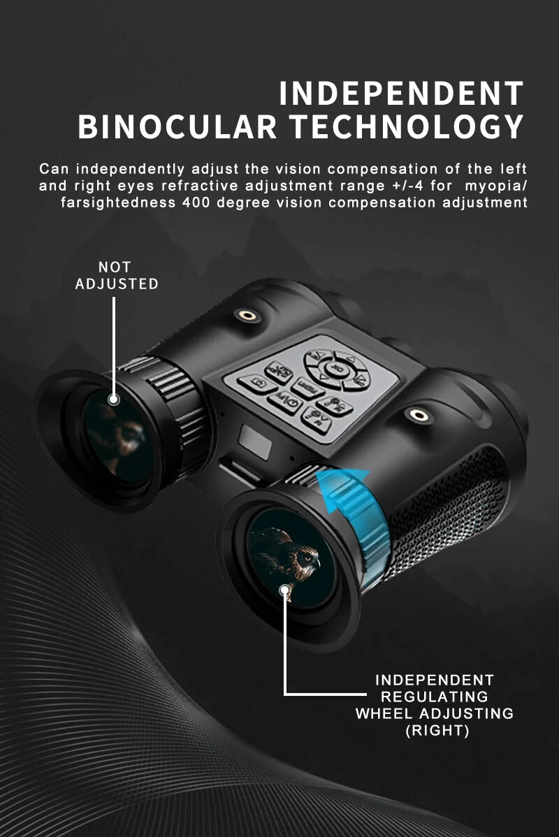 3D VR Night Vision Binocular Helmet Mounted 6X Digital IR Night Vision ...