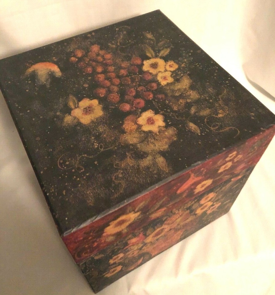 LANG BOB'S DECORATIVE BOXES - VARIOUS DESIGNS - 9" X 9" SQUARE - YOU ...